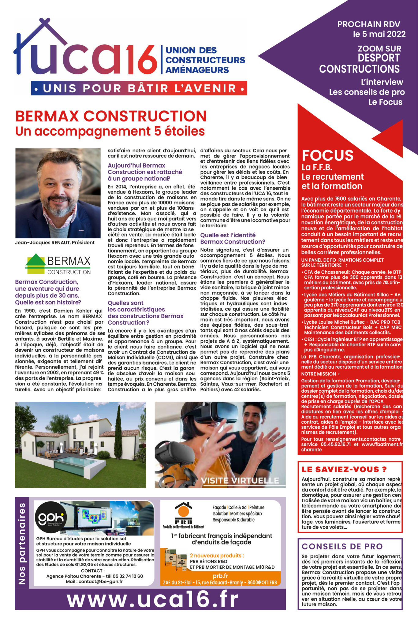 On parle de nous ! - BERMAX Construction