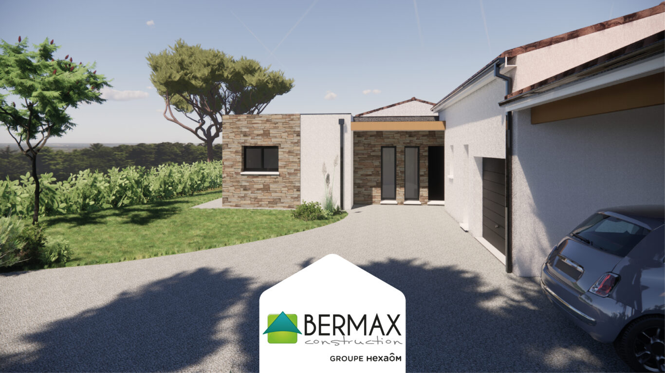 Maison contemporaine en construction BERMAX Construction