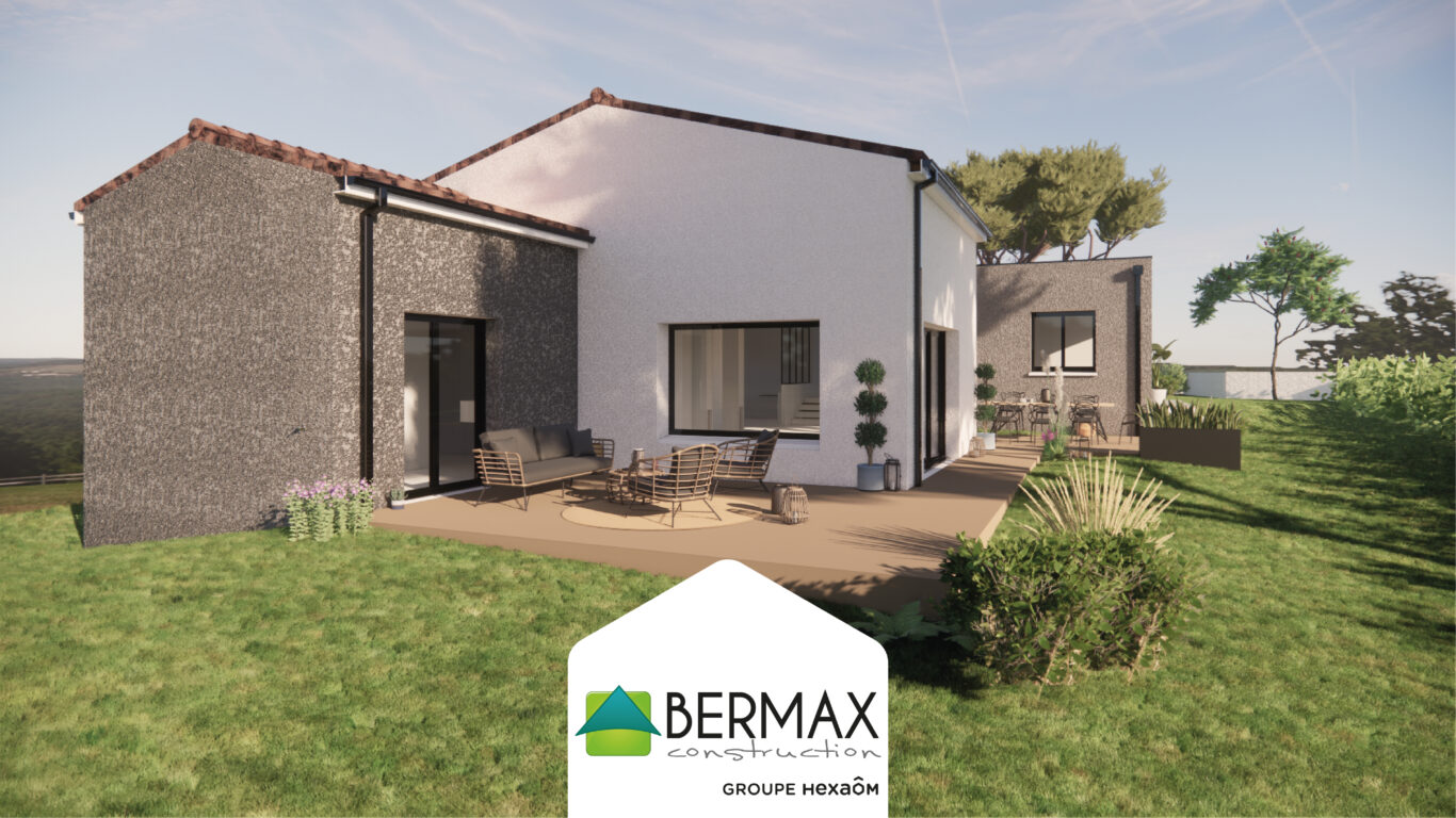 Maison contemporaine en construction BERMAX Construction