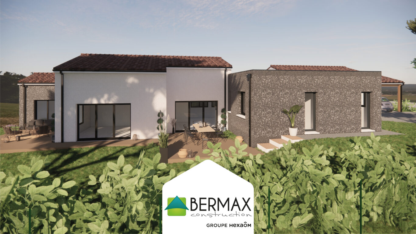 Maison contemporaine en construction BERMAX Construction