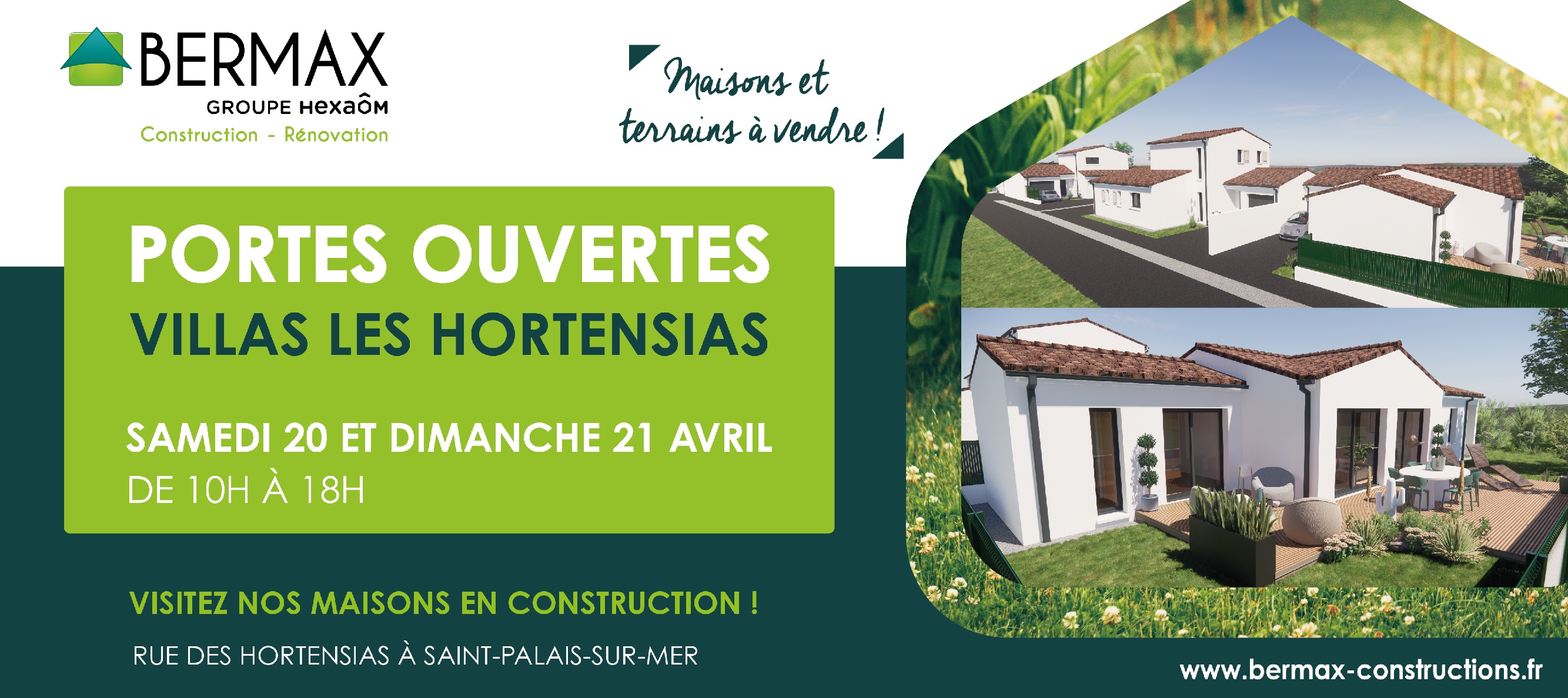 Portes ouvertes : découvrez la Villa Les Hortensias !- BERMAX Construction